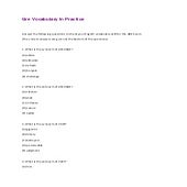 Gre Vocabulary In Practice | PDF