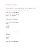 Gre Vocabulary List | PDF