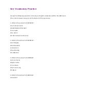 Gre Vocabulary Practice | PDF