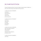 Gre Vocab Word Of The Day | PDF