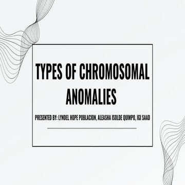 types of chormal abnormalities project presentation definition and ...