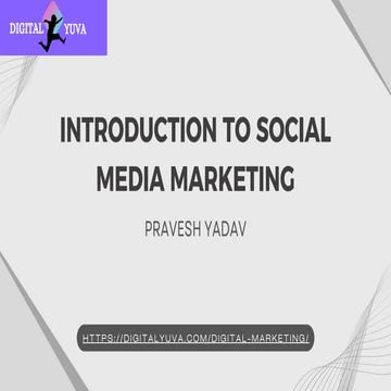 Introduction of social media marketing (SMM) | PDF