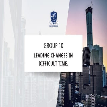 Leading Organizational Change During Difficult Times: Strategies and ...