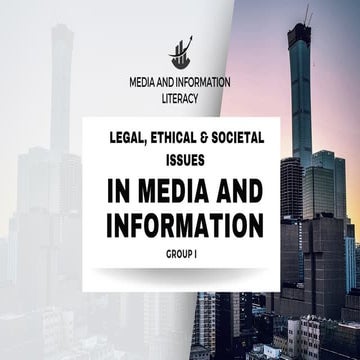 Legal, Ethical, and Societal Issues MIL | PDF