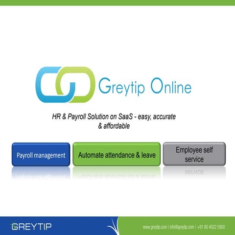 greytHR - Cloud based HR & Payroll Software | PPTX