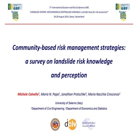 GRF IDRC 2014_presentation_CALVELLO | PPT