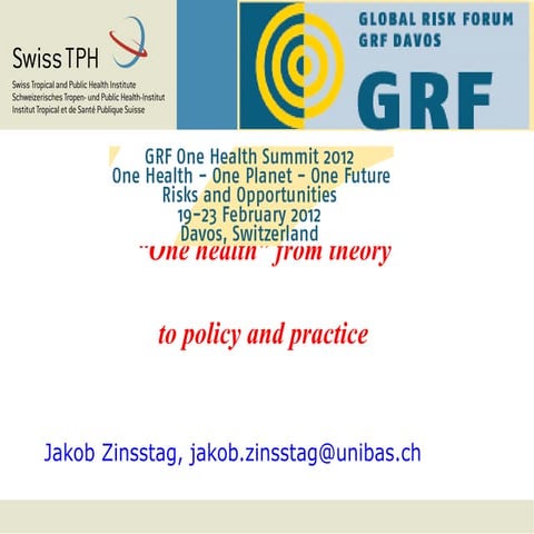 “One health” from theory to policy and practice | PPT | Medical Health