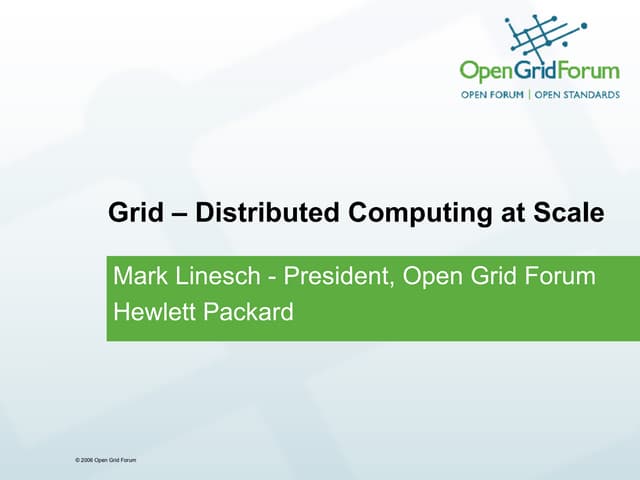 Grid Distributed Computing At Scale Ppt 7632