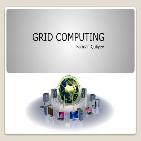 GRID Computing GRID Hesablama GRID Nədir? | PPT