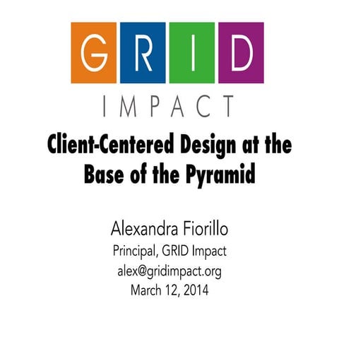 GRID Impact Presenation at CFI March 2014 | PDF