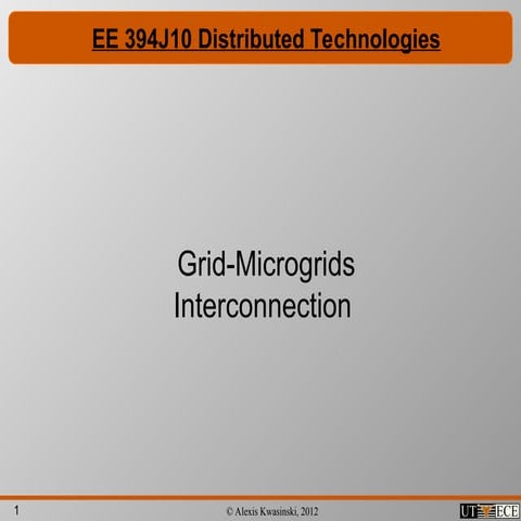 Microgrids Interconnections Ppt Reference Ppt