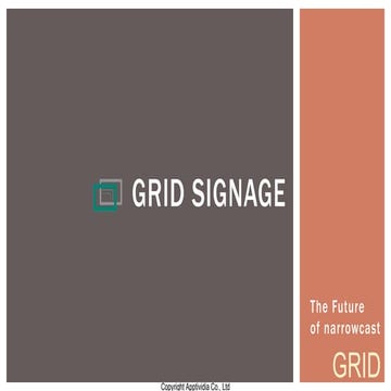 GRID Signage: Future of Digital Signage | PPT