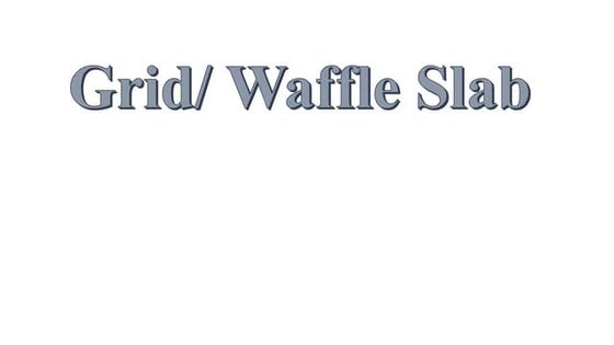 Flat Grid / Waffle Slab | PPT