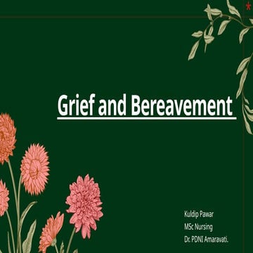 Grief and Bereavement Child health Nursing.pptx