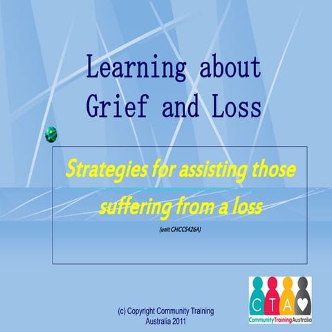 MCO2012 Teaching grief and loss online | PPTX