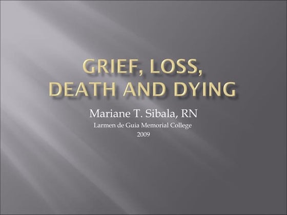 Loss and Grief | PPT