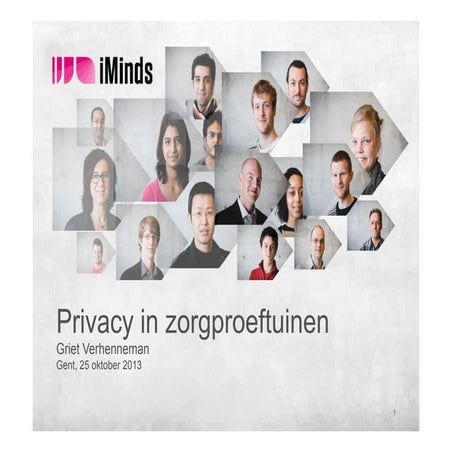 Griet Verhenneman - Privacy in zorg proeftuinen | PDF