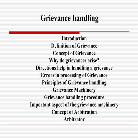 Grievance | PPT