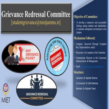 Grievance Cell Pptx