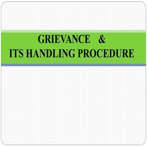 Grievance and its Handling Procedures.pptx
