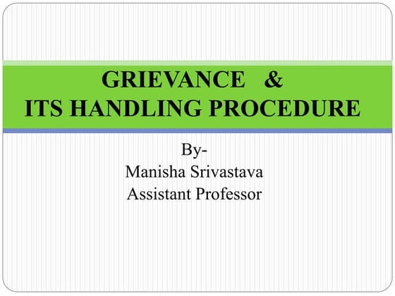 Grievance Procedure Flowchart | PPT