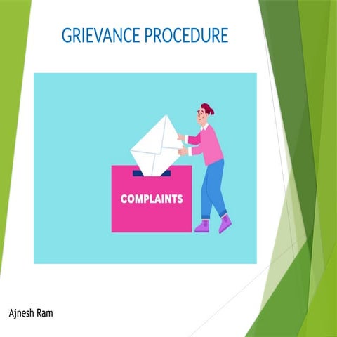 Grievance Procedure for education purpose | PPTX