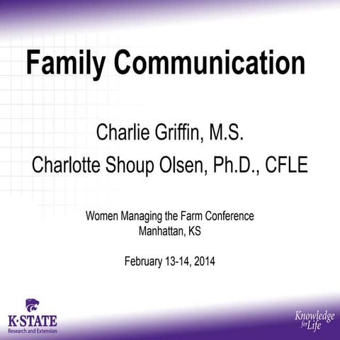 Griffin family communication | PDF