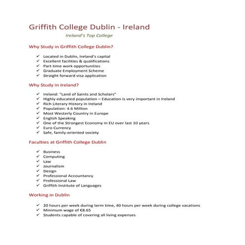 Griffith college dublin | DOC