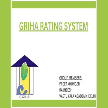 GRIHA RATING SYSTEM | PDF