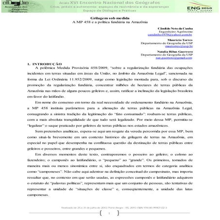 Grilagem sob medida | PDF