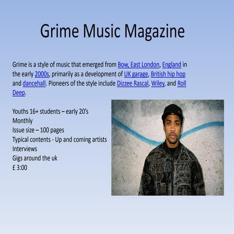 Grime music slide | PPT