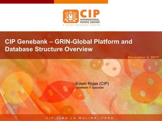 GRIN-Global Mobile App Architecture | PPT