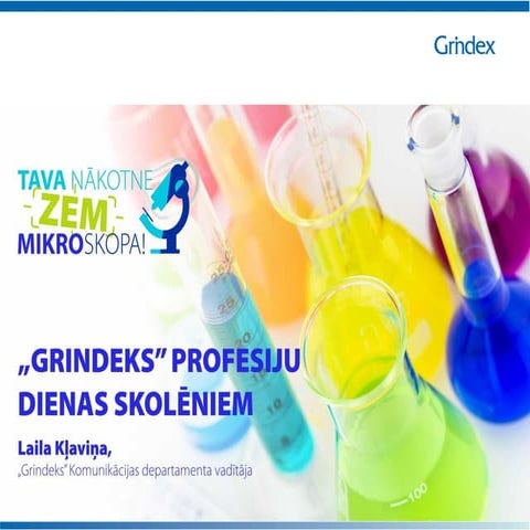 "Grindeks" Profesiju dienas skolēniem | PDF