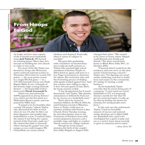 Jack Taylor, from Hoops to God | PDF