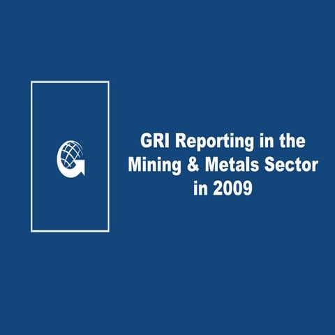 Gri Reporting In The Mining & Metals Sector In 2009 | PDF | Commodities ...