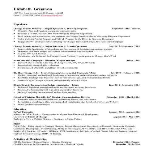 Elizabeth Grisanzio Resume | DOCX
