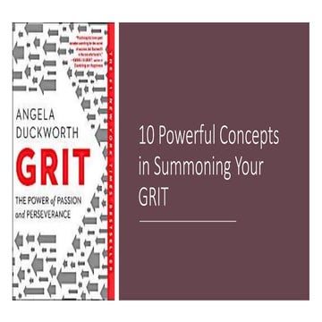 10 Power Concepts in Summoning Your Grit | PPT