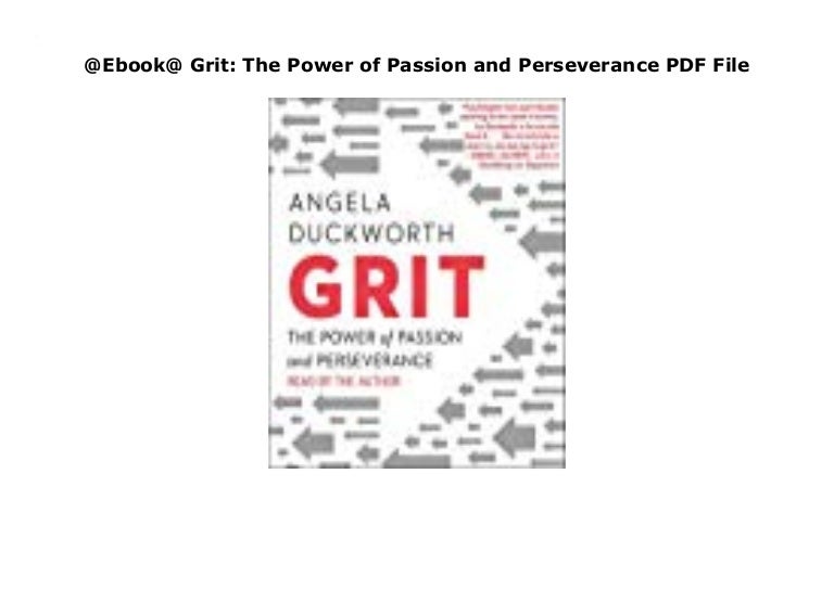 Ebook Grit The Power Of Passion And Perseverance Pdf File