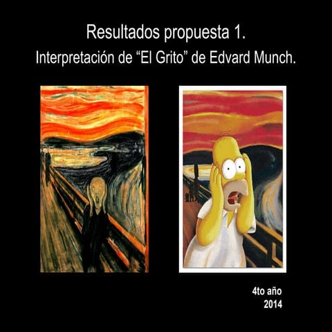 Interpretación De El Grito Resultados Propuesta 1 Ppt