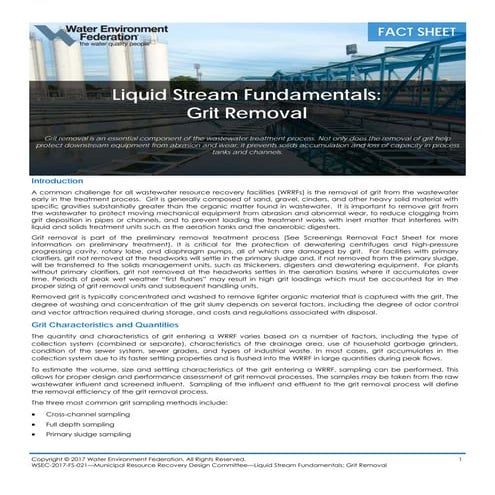 Grit System.pdf for removal of grit seperation | PDF