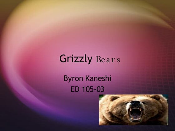 Grizzly bear | PPT | Large Animals | Pets