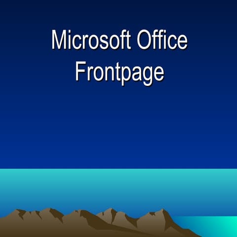 Frontpage | PPT