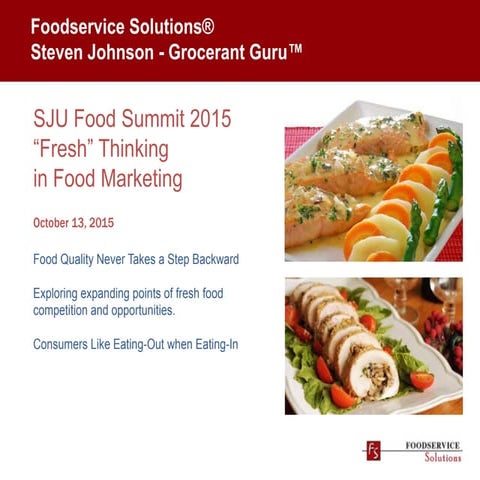 Grocerant Guru® Speaking at the Food Summit | PPTX