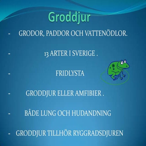 Groddjur 4 | PPT