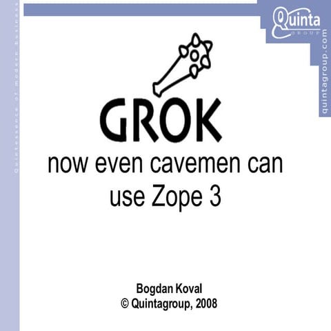 Grok Web Application Framework Ppt