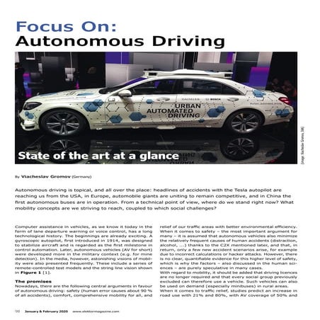 Autonomous driving | PDF