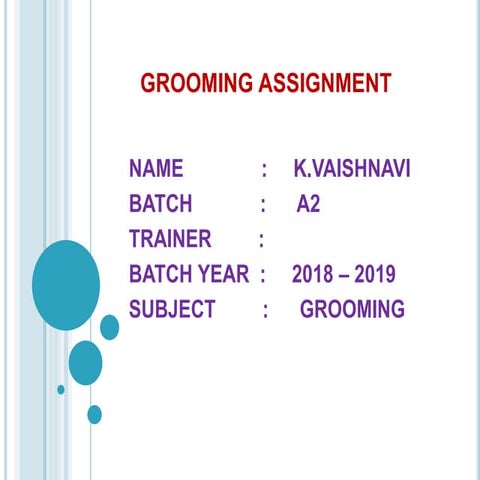 Grooming | PPT