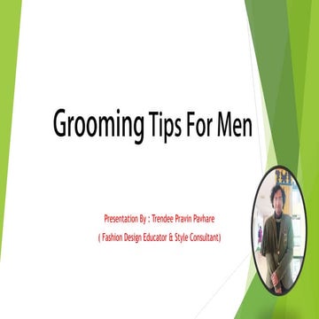 Grooming Tips for Men | PDF