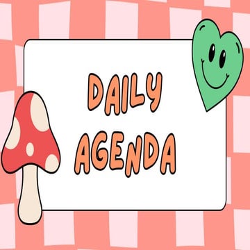 Groovy Daily Agenda Classroom Slides Presentation in Colorful ...