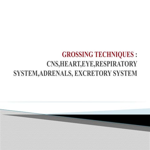 GROSSING TECHNIQUES. For pathology residents | PPTX